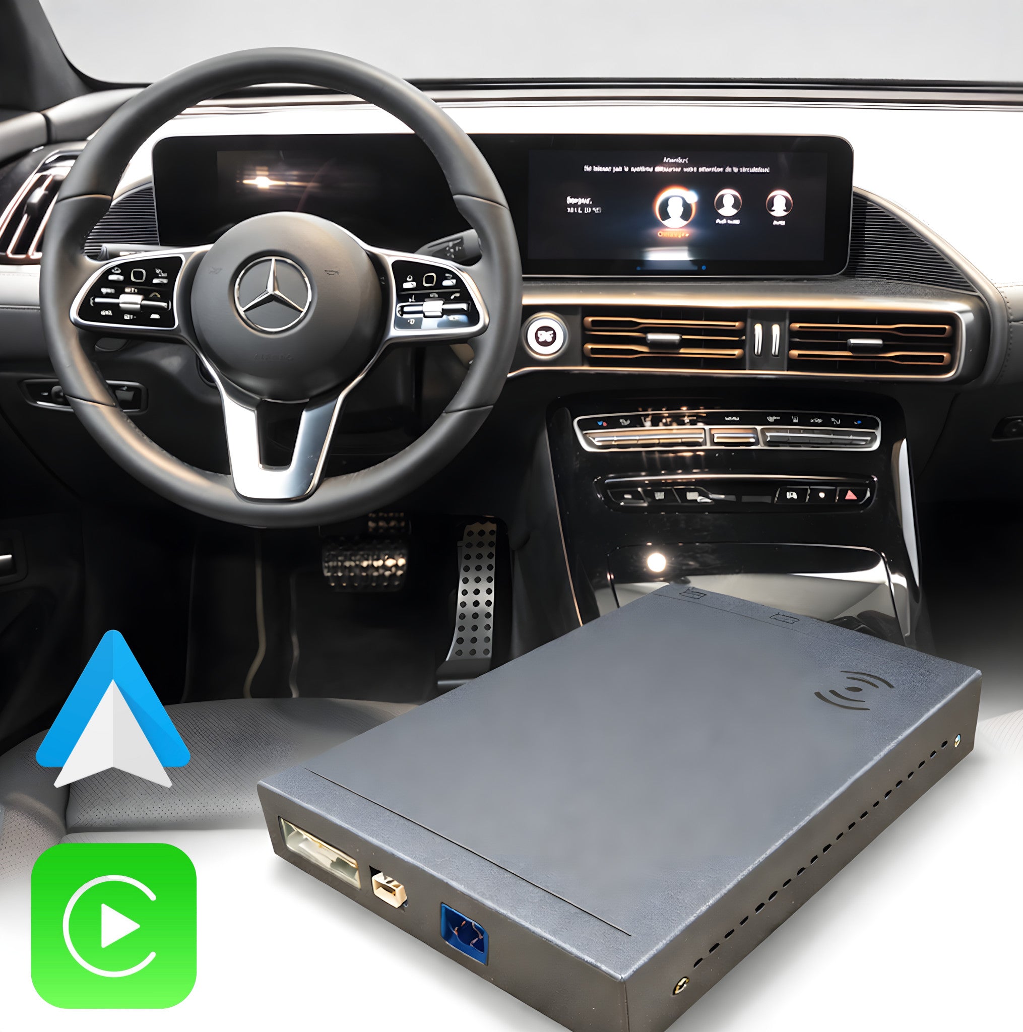 Boitier Apple Carplay et Android Auto pour Mercedes EQC NTG 6 – GOAUTORADIO