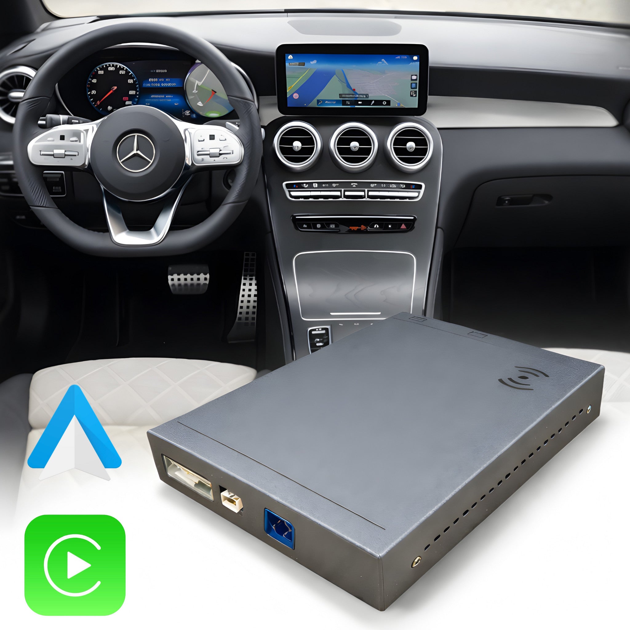 Boitier Apple Carplay et Android Auto pour Mercedes GLC NTG 6 – GOAUTORADIO