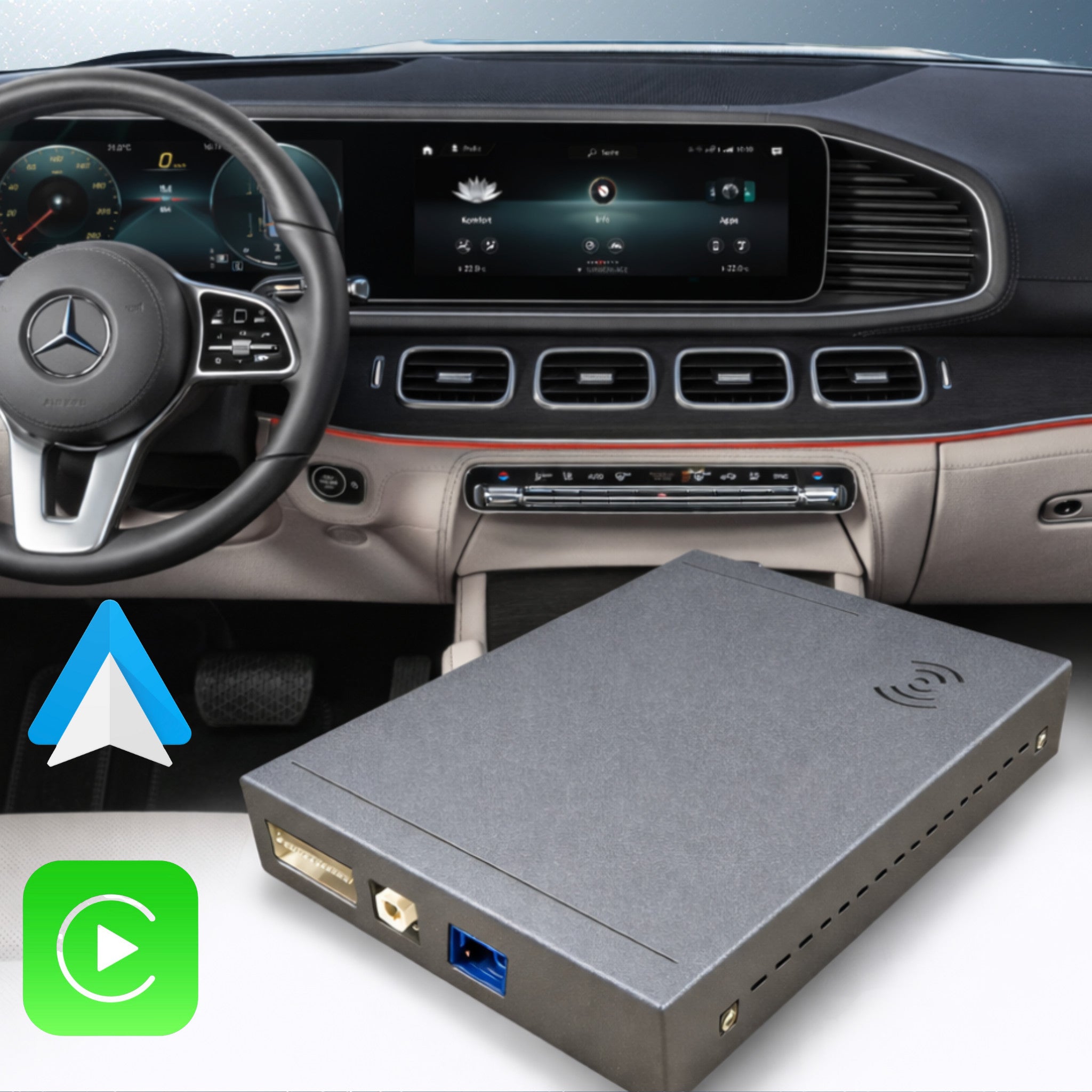 Boitier Apple Carplay et Android Auto pour Mercedes GLS NTG 6 – GOAUTORADIO